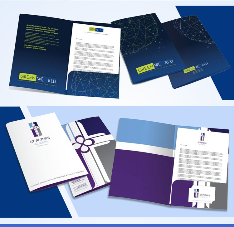 A4 Presentation Folders - Printed Full Colour